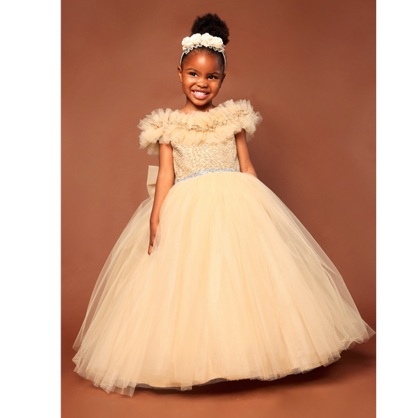 Honey Gold Cinderella Dress - Malimu Kids